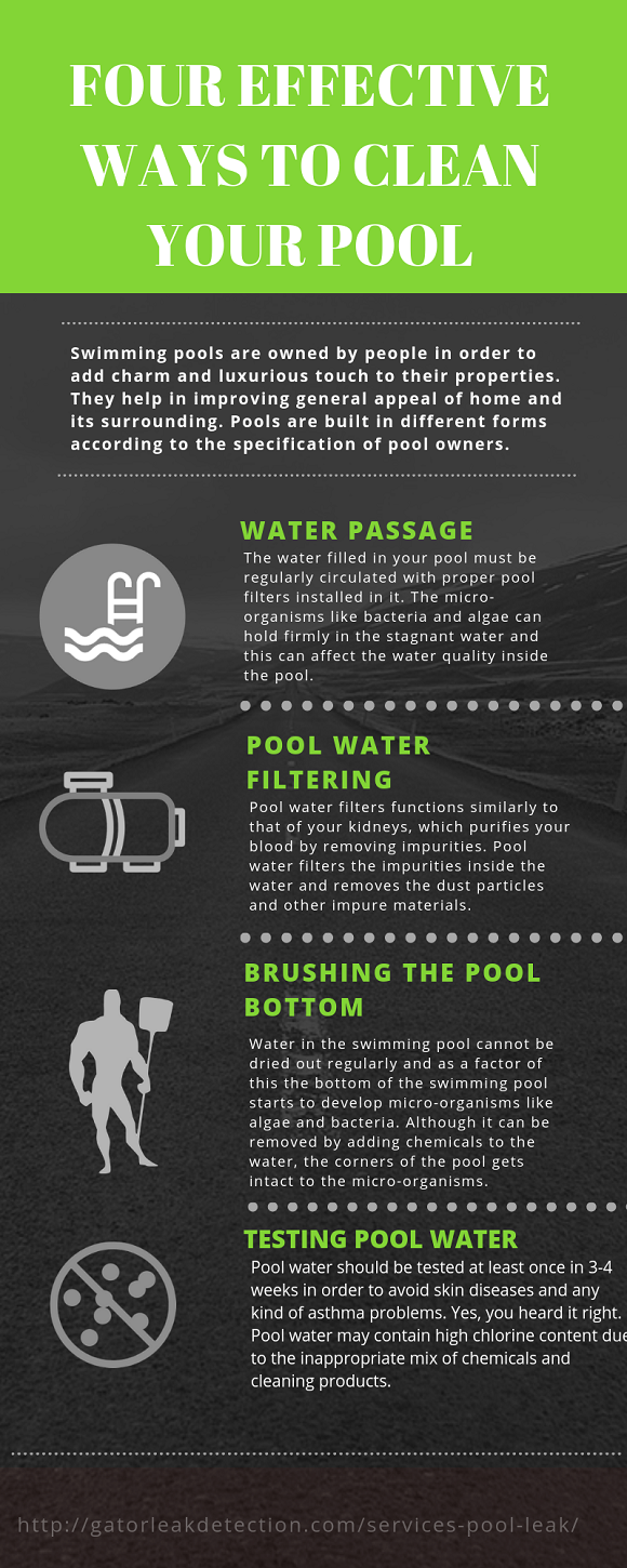 Four Effective Ways to Clean your Pool | Latest Infographics